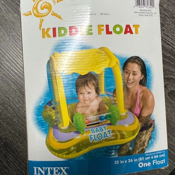 Intex | Swim | Intex Kiddie Baby Float Yellow Wcanopy 32 In X 26 In For ...